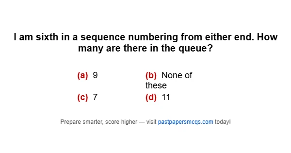 Positional Number Sequence Analysis | Past Papers MCQs