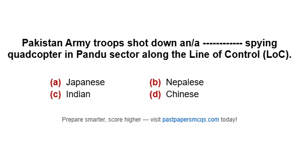 Pakistan Army Operations Update | Past Papers MCQs