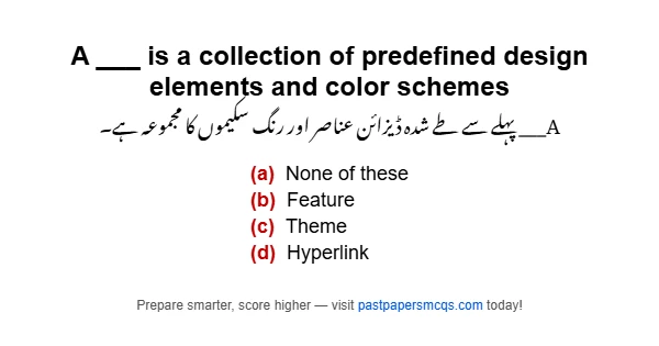 Template Definitions and Uses | Past Papers MCQs