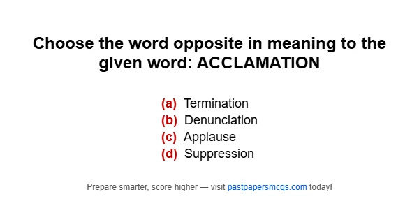 Word Meaning Analysis | Past Papers MCQs