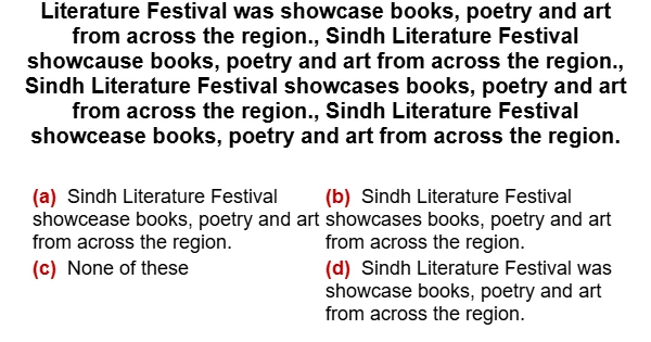 What do all the books have? | Past Papers MCQs