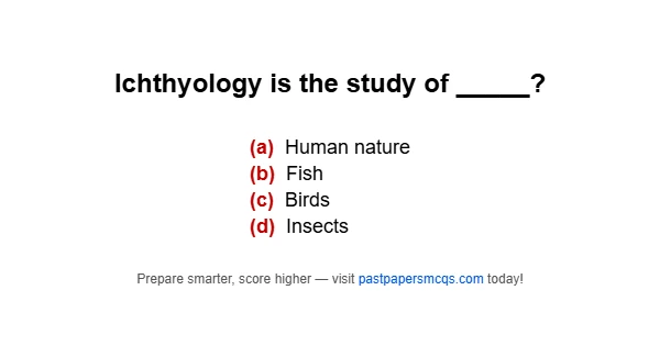 Aquatic Sciences Overview | Past Papers MCQs
