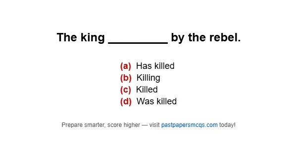 King Rebellion Consequences | Past Papers MCQs