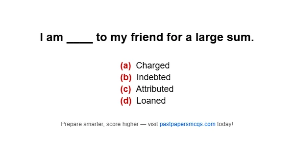 Financial Obligations And Debt | Past Papers MCQs