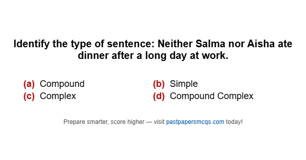 Negative Sentence Structure Analysis | Past Papers MCQs