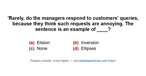Sentence Structure and Clause Analysis | Past Papers MCQs