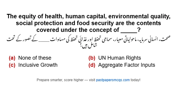 Human Development and Wellbeing Index Guide | Past Papers MCQs