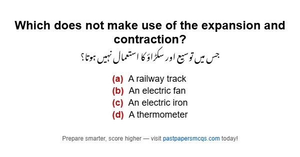 Which does not make use of the expansion and contraction? | Past Papers ...