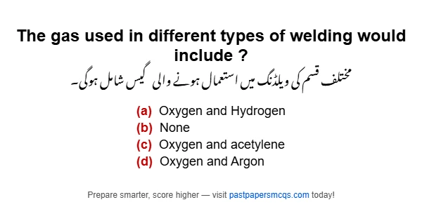 The gas used in different types of welding would include ? | Past ...