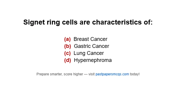 Reed-stenberg cells are characteristic of:. | Past Papers MCQs