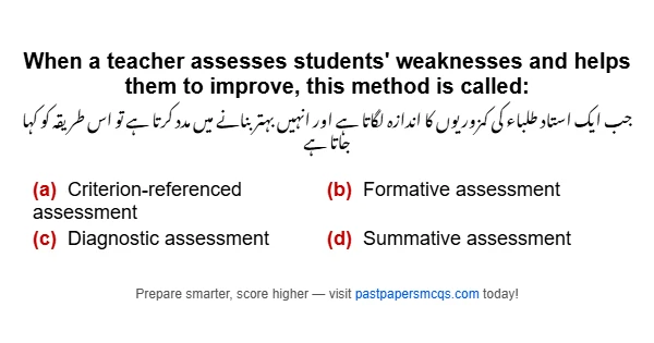 Remedial Instructional Methods | Past Papers MCQs
